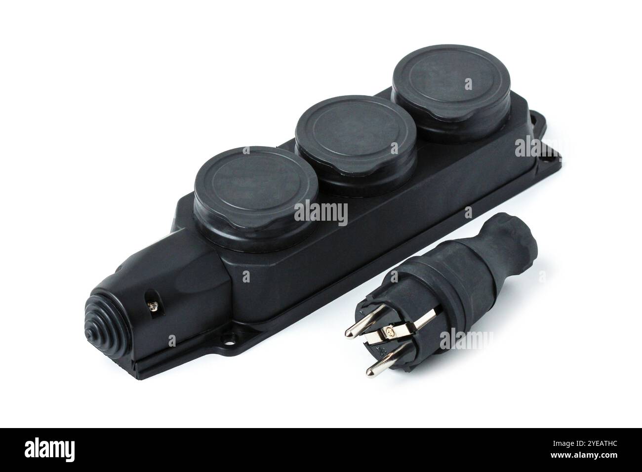 Electrical plug and block of electrical sockets with protection from ...