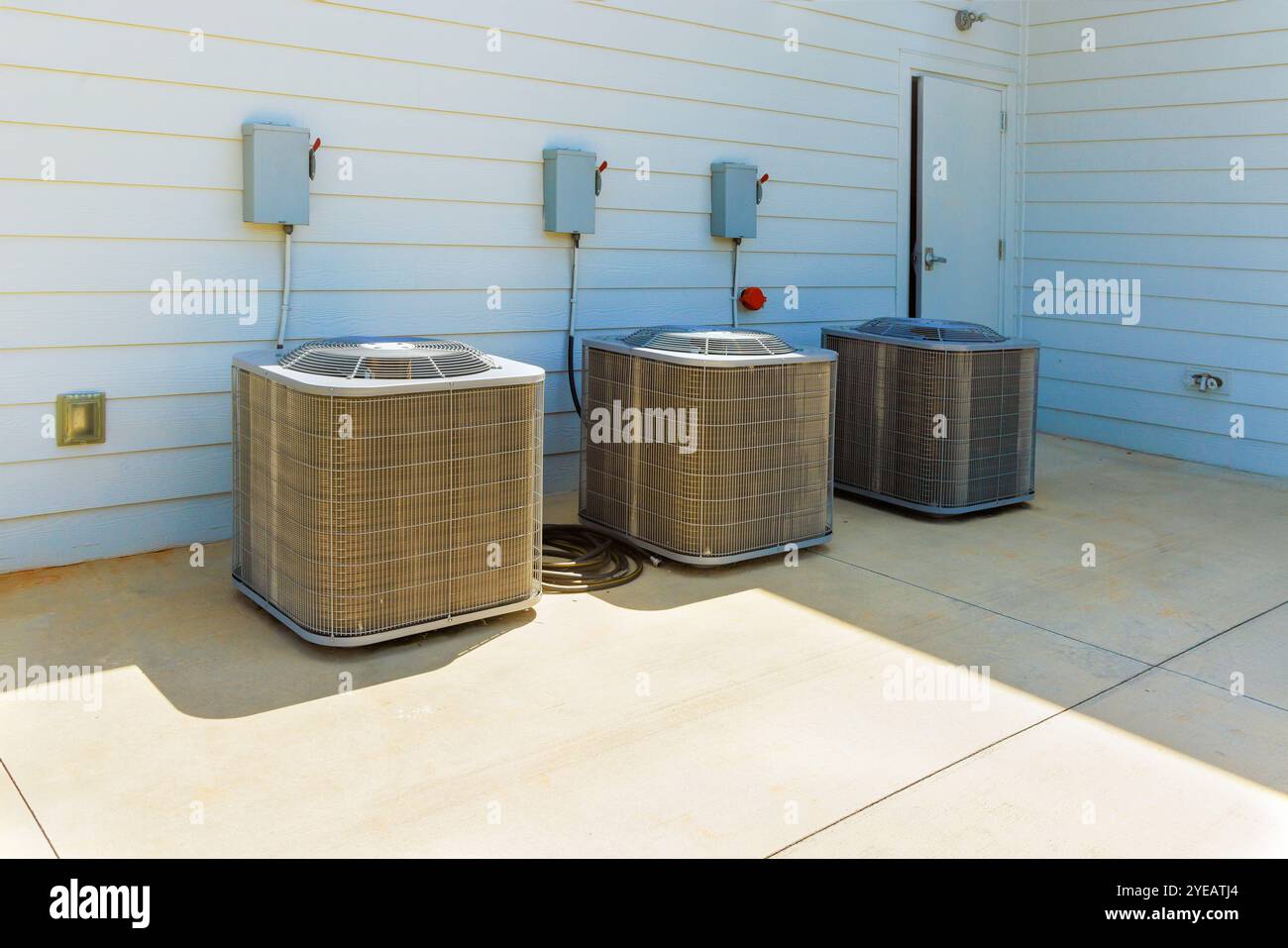 Install condensing units on an external cooling system in order to ...