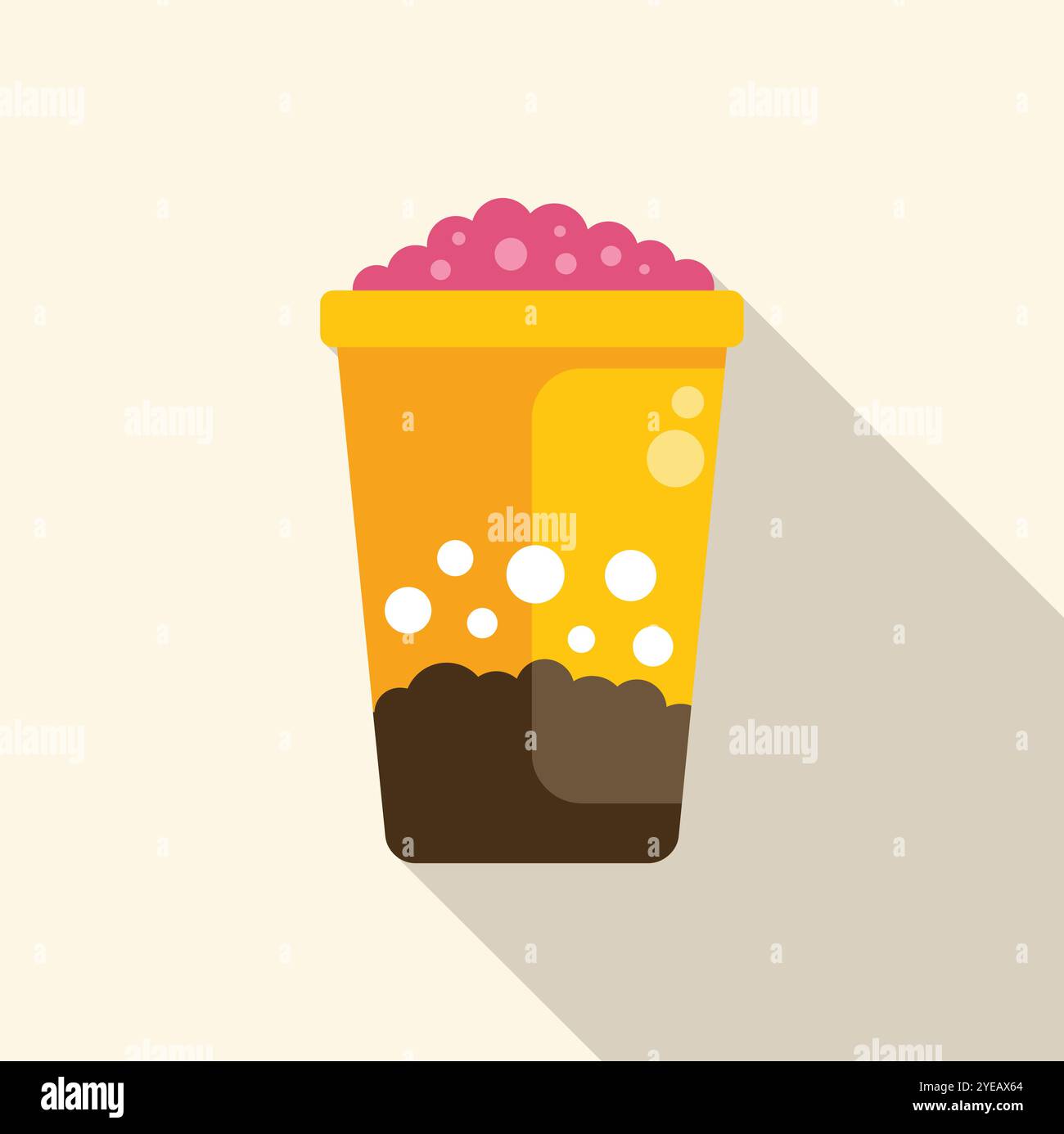 Refreshing bubble tea featuring chewy boba pearls and creamy milk foam ...
