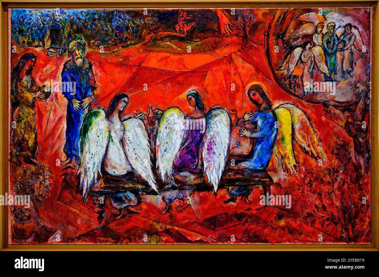 France, Alpes-Maritimes, Nice, Marc Chagall National Museum, room with the series of paintings ...