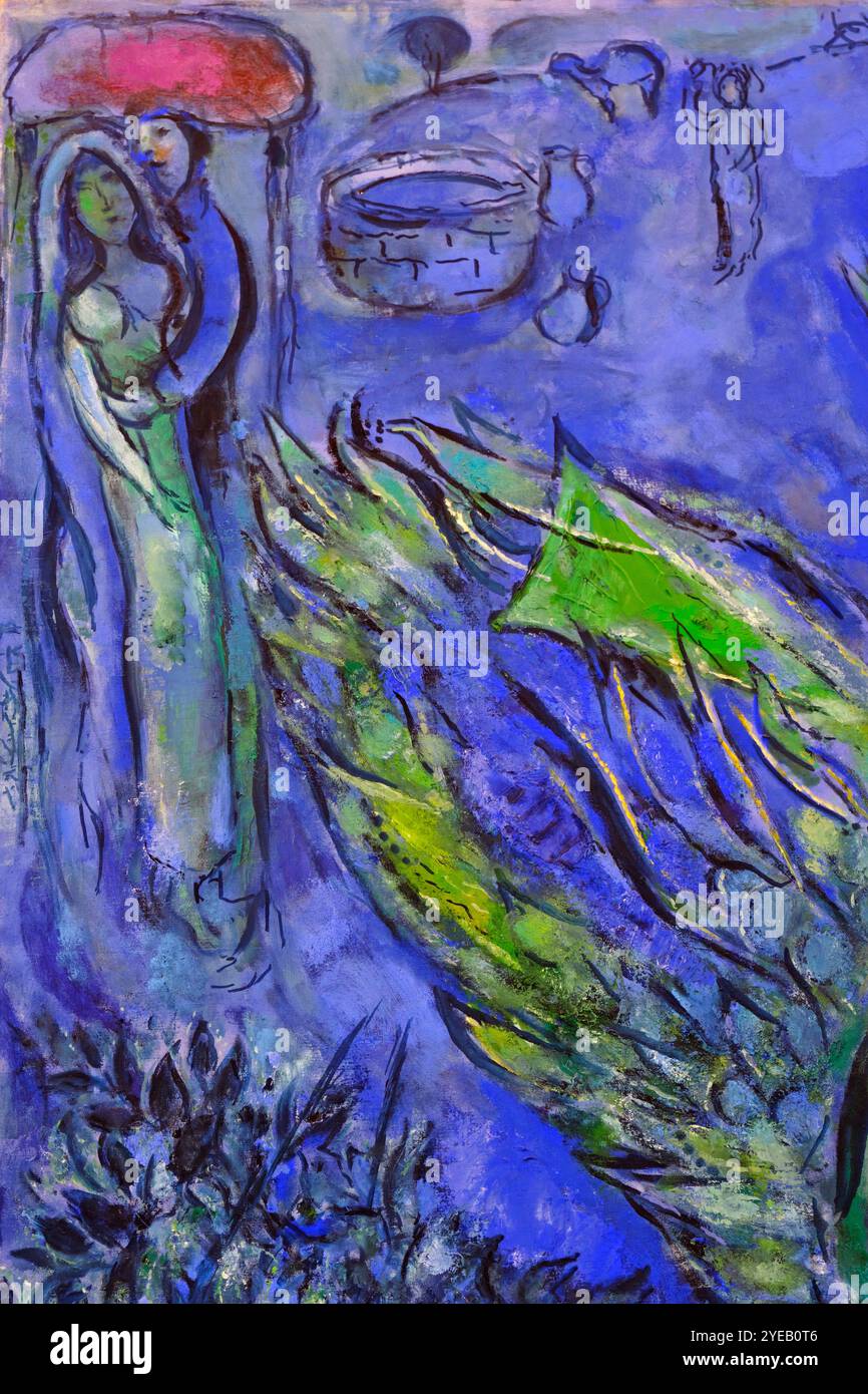 France, Alpes-Maritimes, Nice, Marc Chagall National Museum, room of ...