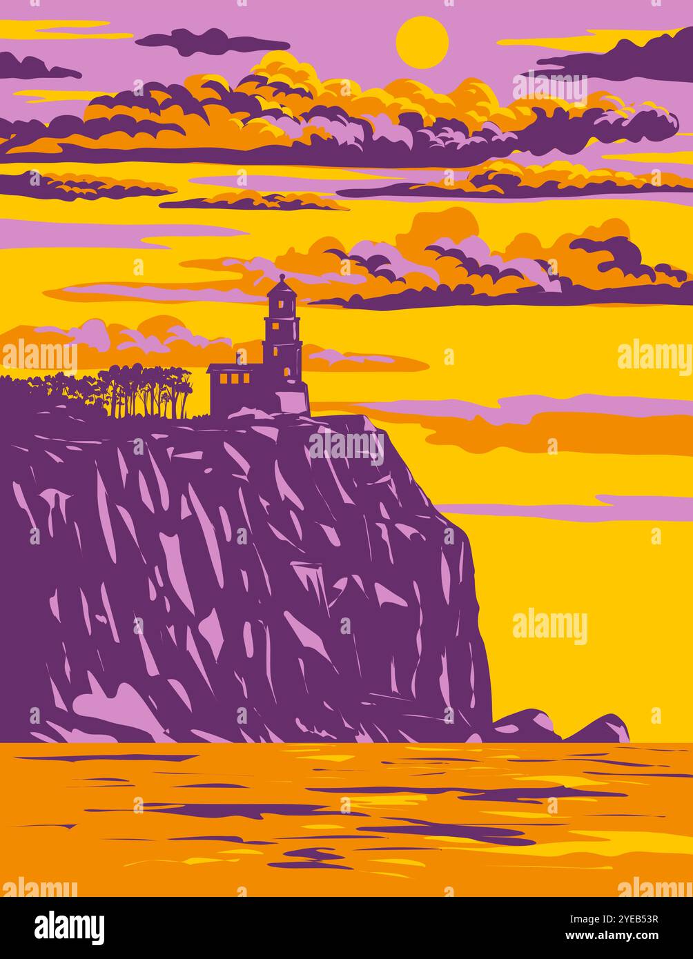 Split lake Stock Vector Images - Alamy