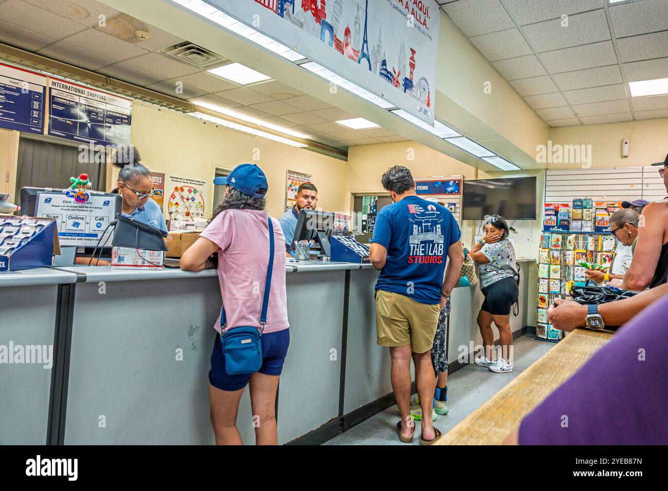 Postal service counter hi-res stock photography and images - Alamy