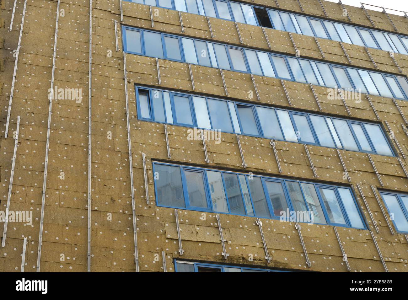External wall insulation with mineral wool Stock Photo - Alamy