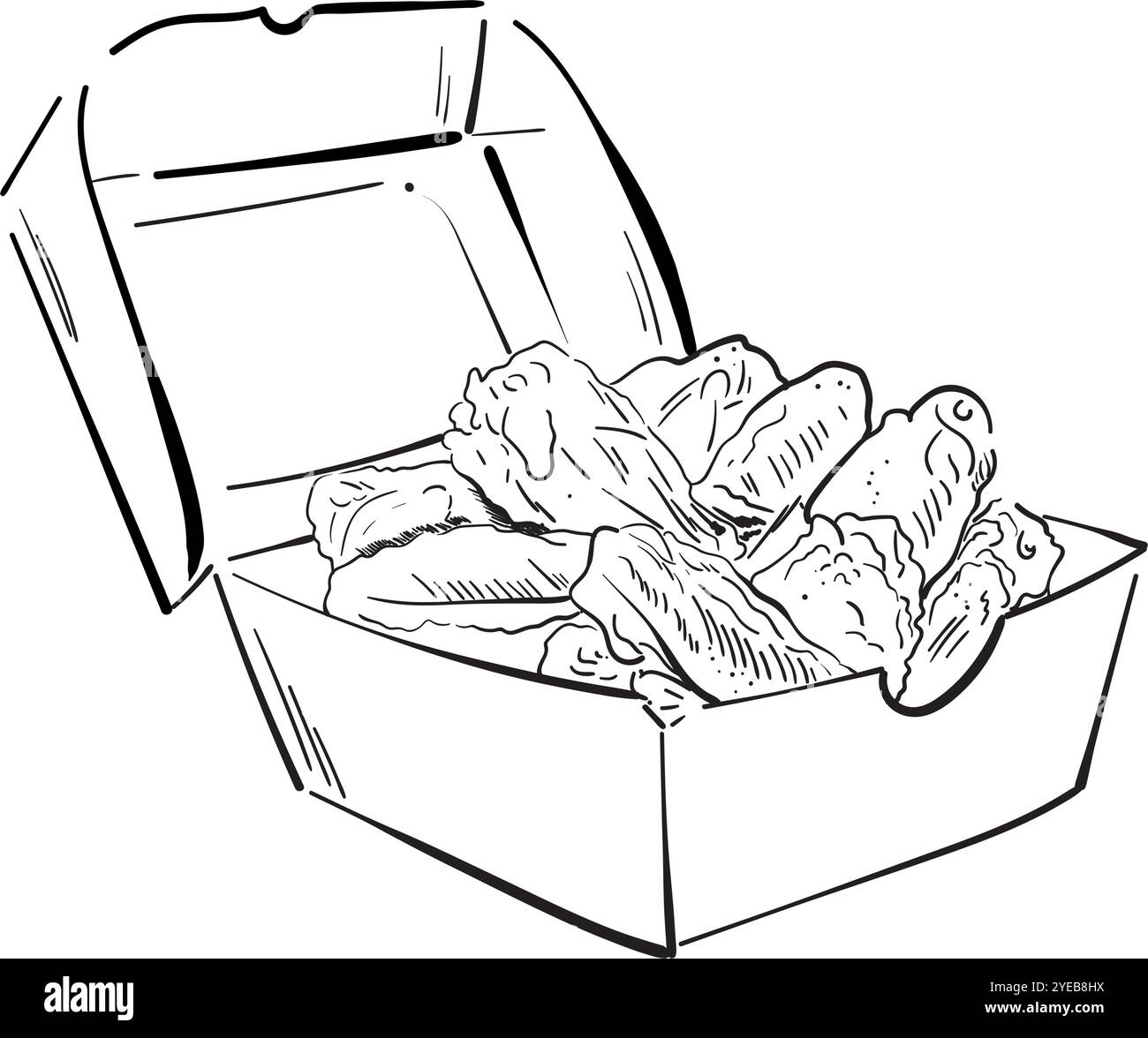 Chicken nugget clipart Black and White Stock Photos & Images - Alamy