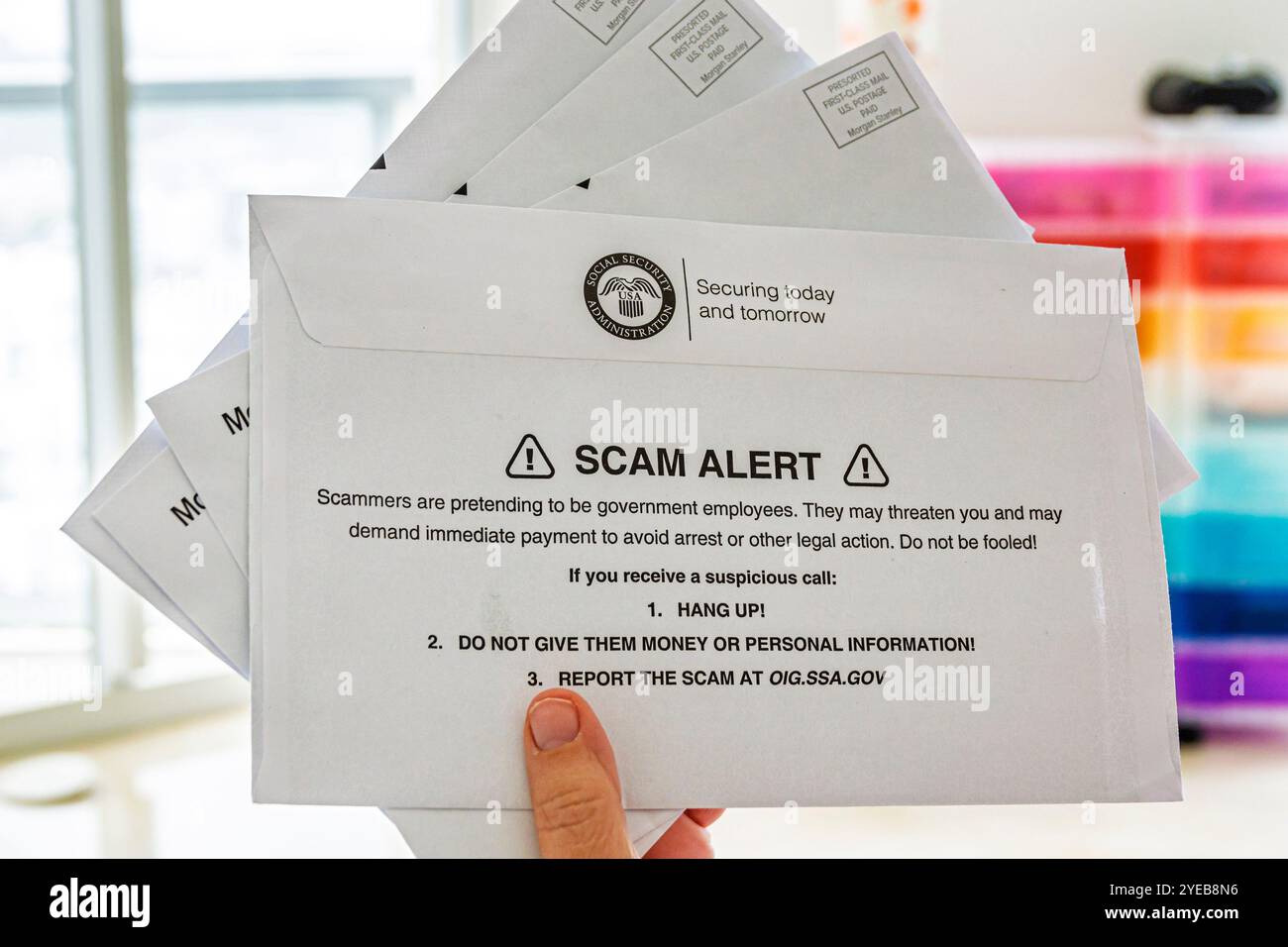 Suspicious call scammer hang up hi-res stock photography and images - Alamy