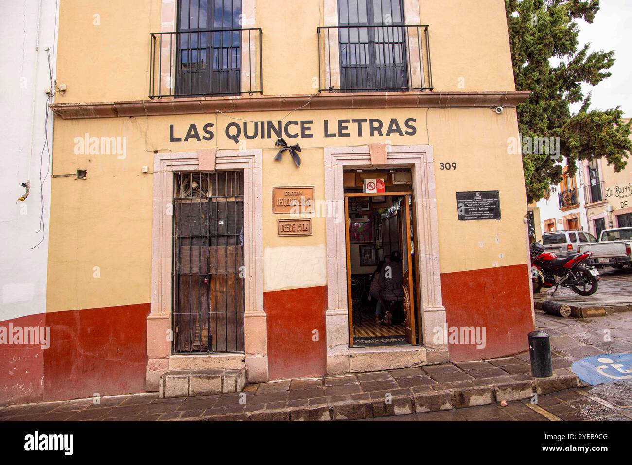 bar or Cantina las Quince Letras in the center of Zacatecas, capital ...