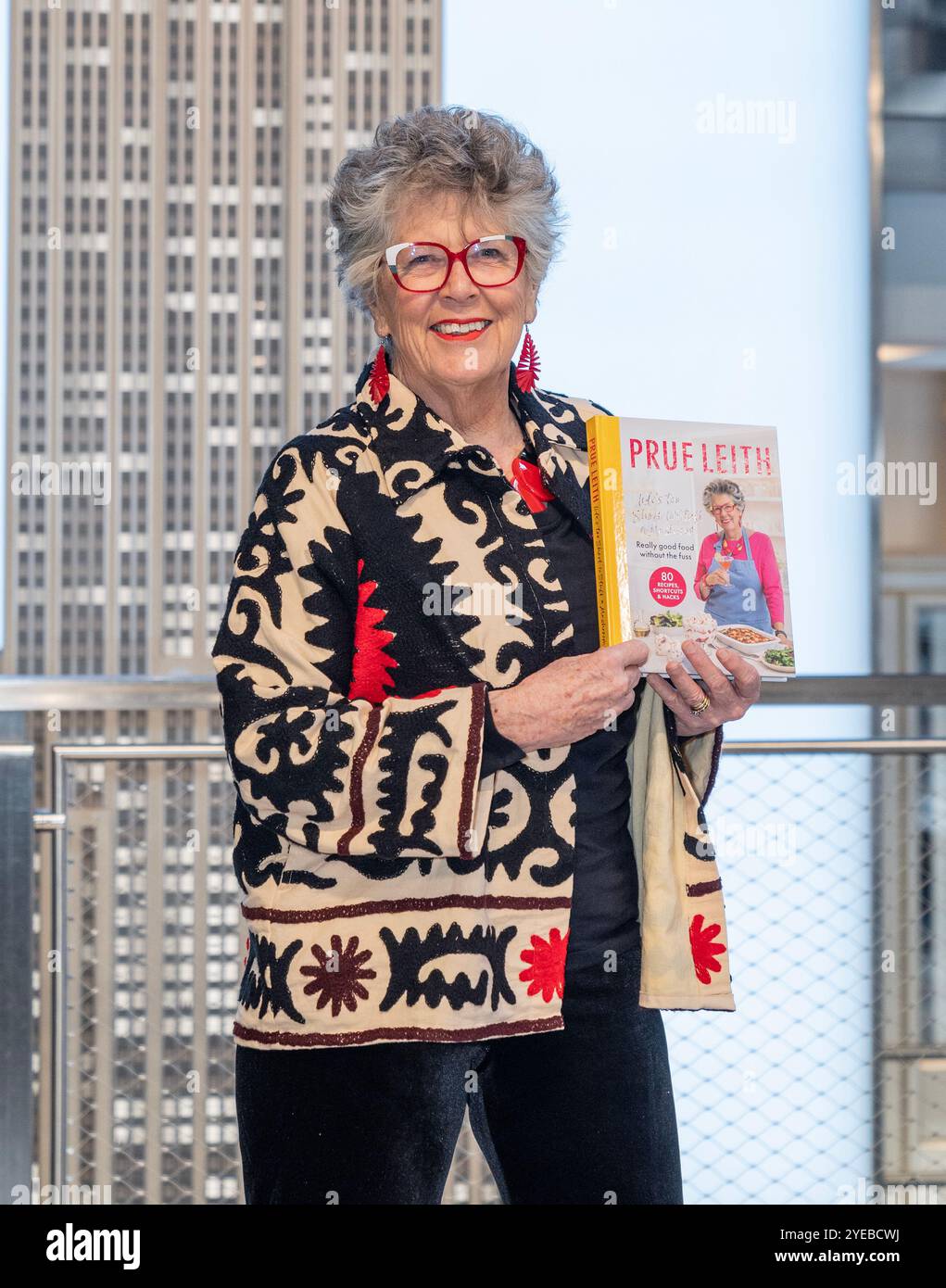 New York, USA. 30th Oct, 2024. Dame Prue Leith visits the Empire State ...