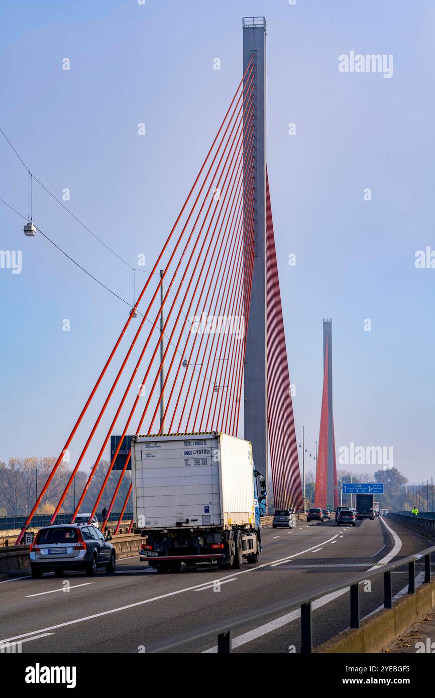Friedrich Ebert Bridge over the Rhine near Bonn, also known as the ...
