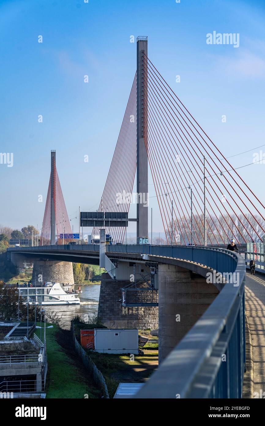 Friedrich Ebert Bridge over the Rhine near Bonn, also known as the ...