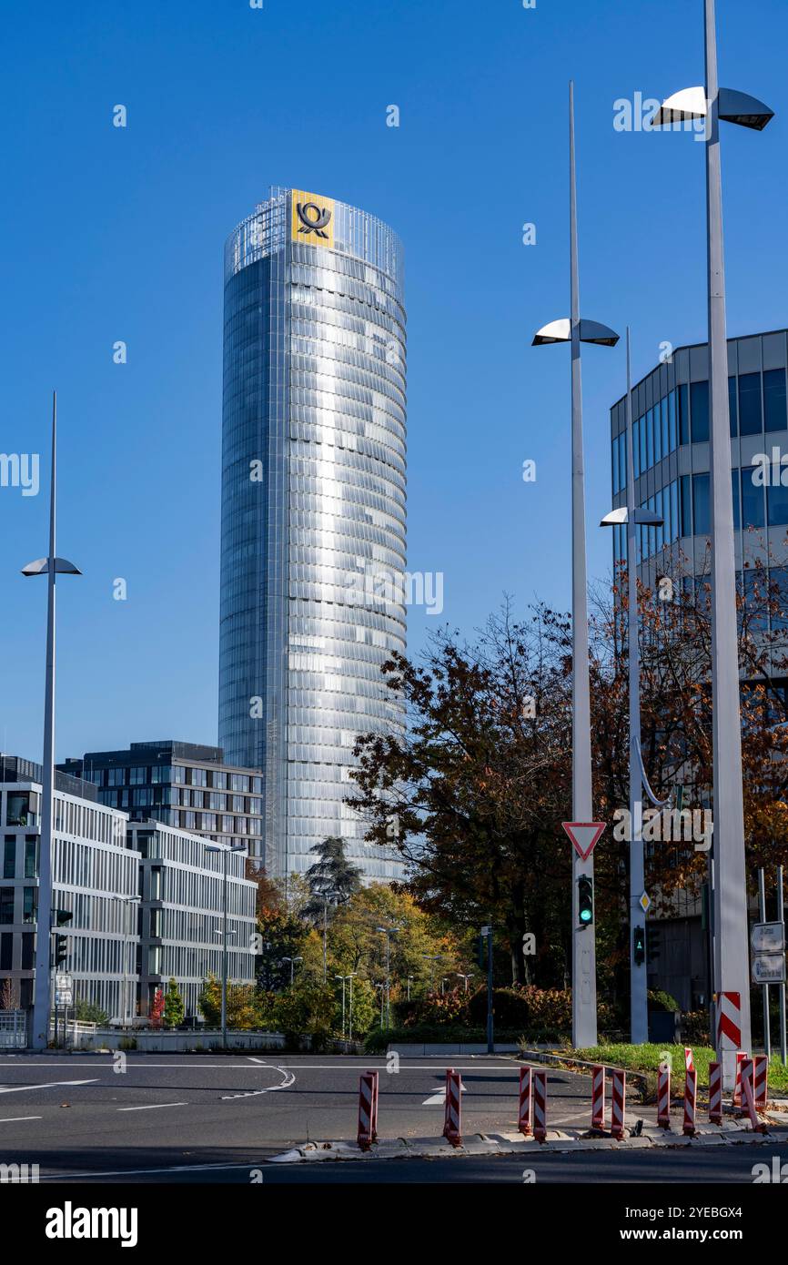 The Posttower, corporate headquarters of Deutsche Post, high-rise ...