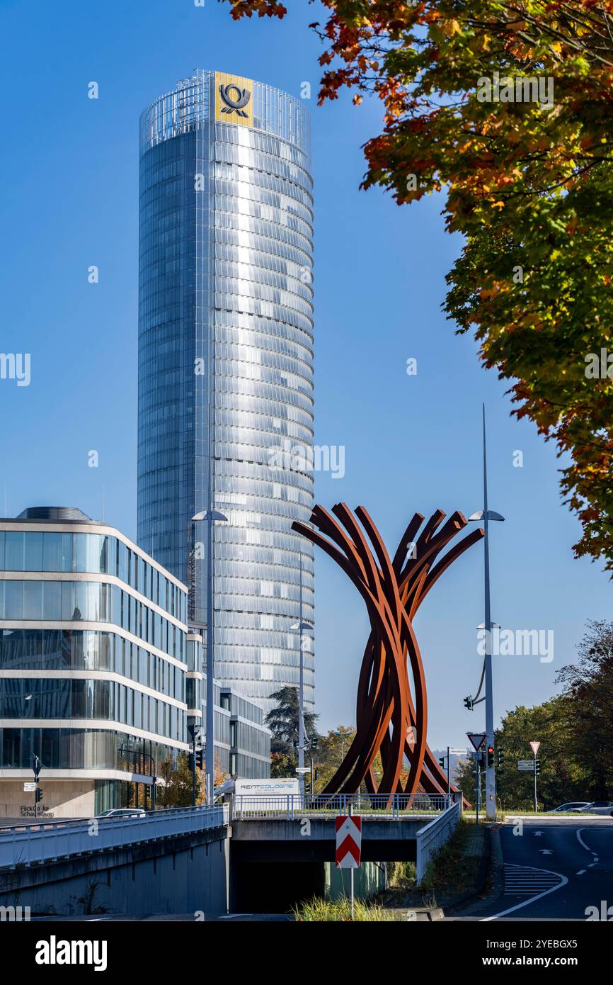 The Posttower, headquarters of Deutsche Post, high-rise building in ...