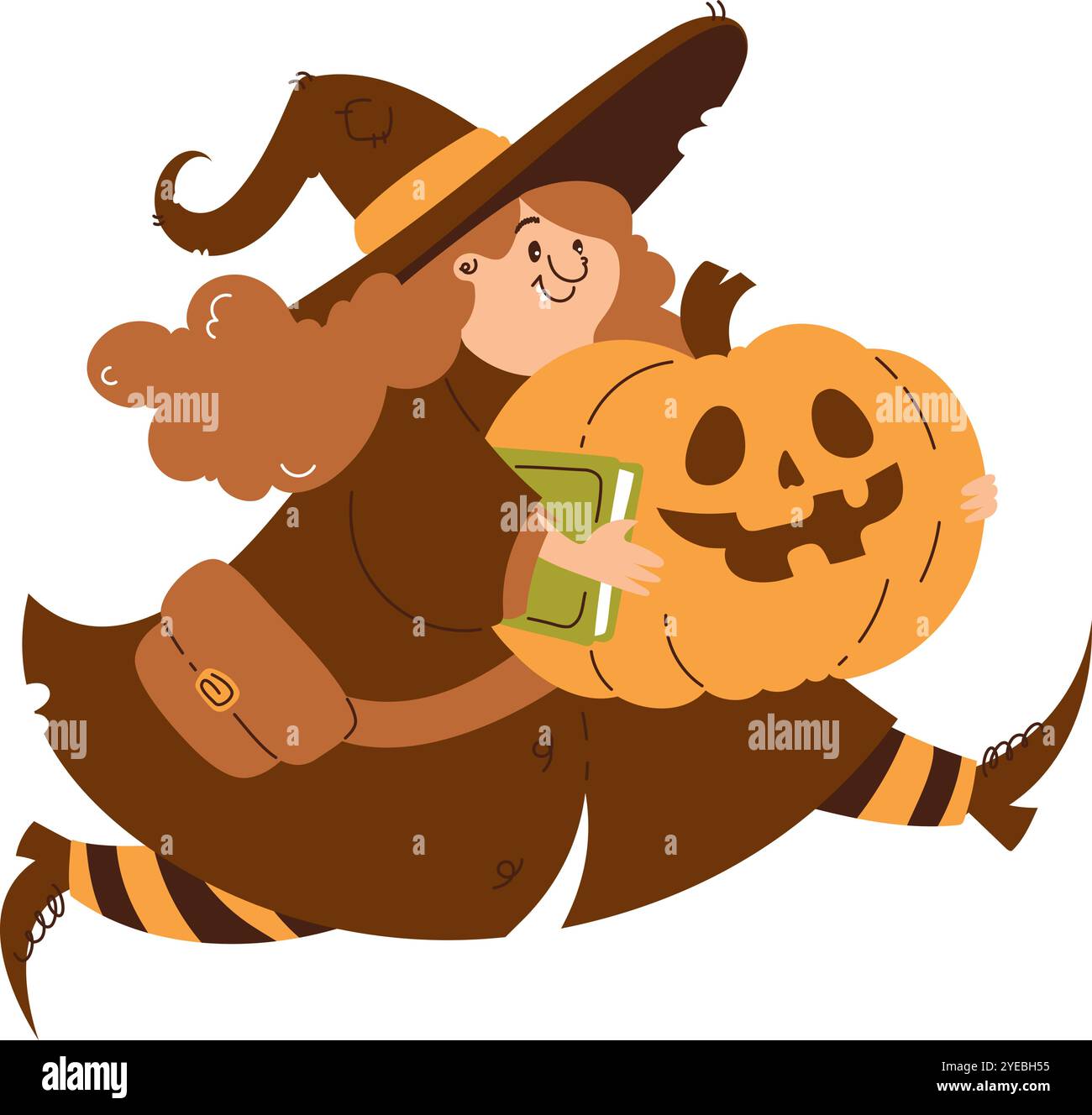 Happy halloween animated scene witch hi-res stock photography and ...