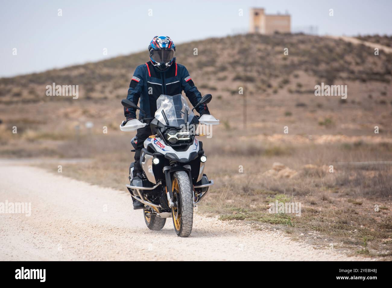 Riding a motorcycle off road Stock Photo - Alamy