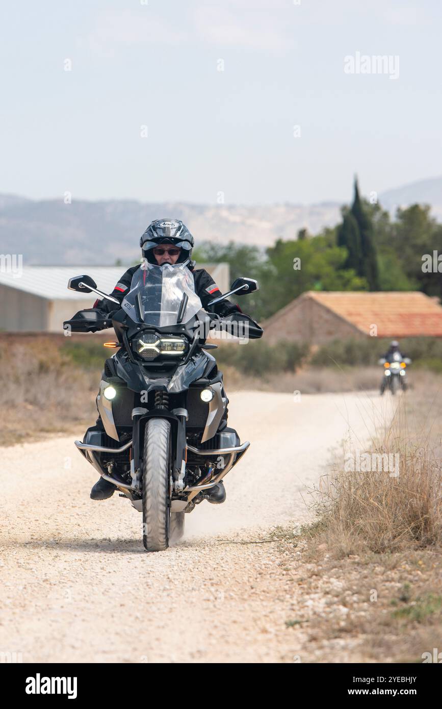 Riding a motorcycle off road Stock Photo - Alamy