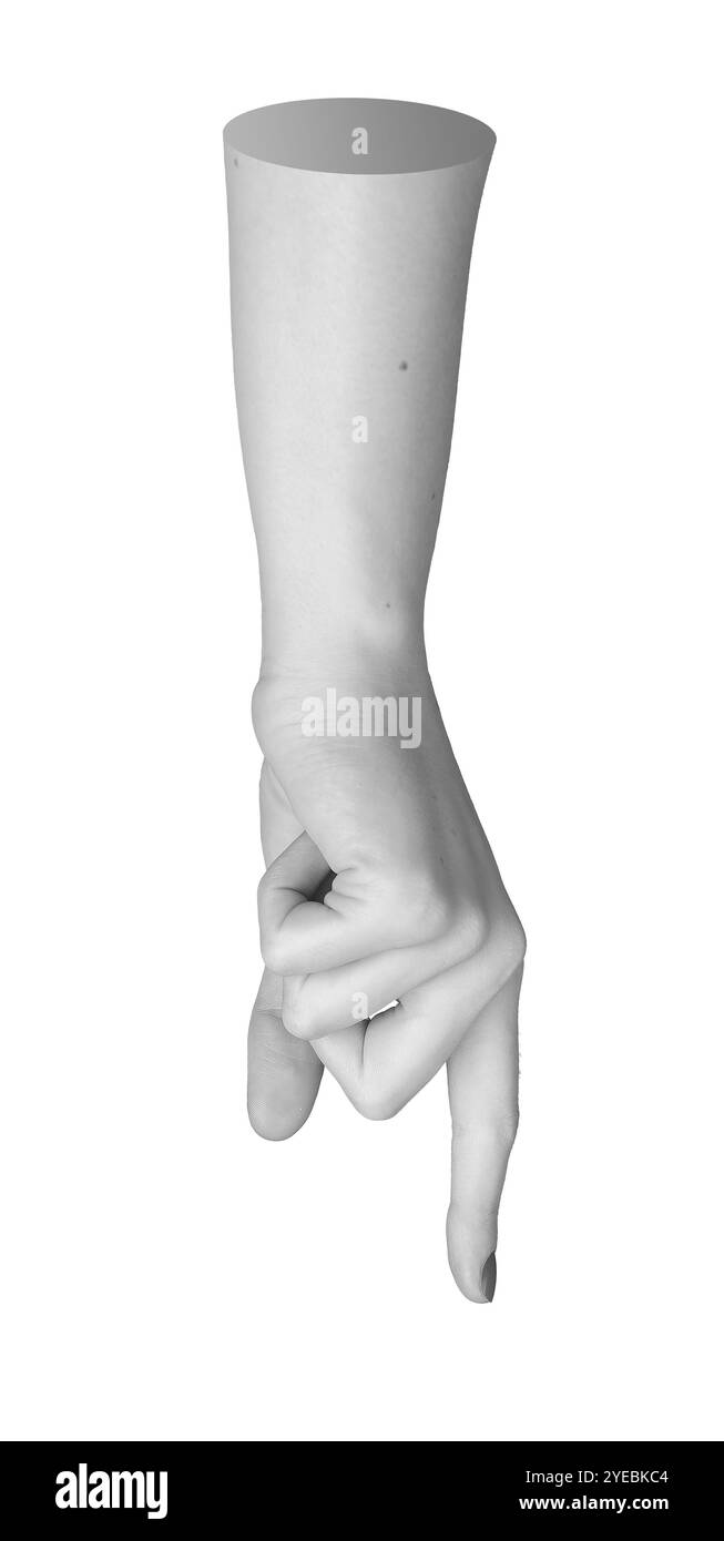 Hand cursor clicking on Black and White Stock Photos & Images - Alamy