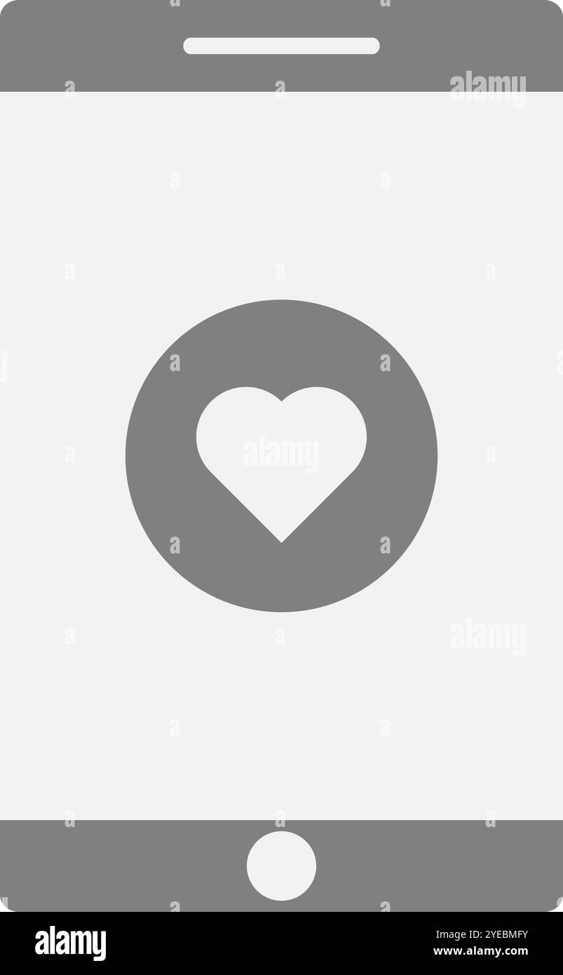 Modern cellphone heart notification hi-res stock photography and images ...