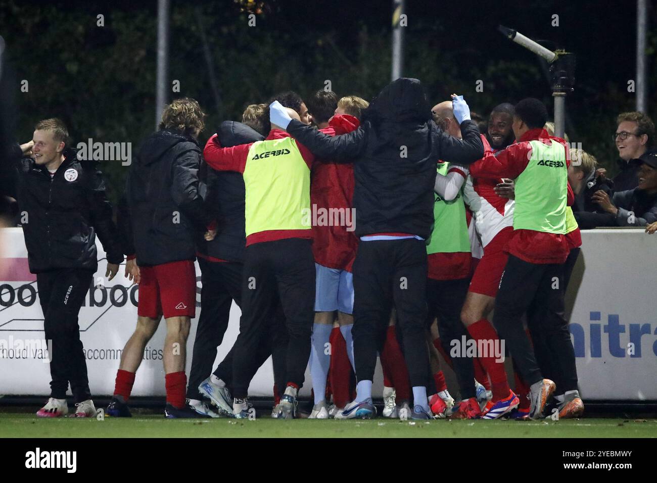BARENDRECHT - BVV Barendrecht celebrates 2-1 during the KNVB Cup match ...