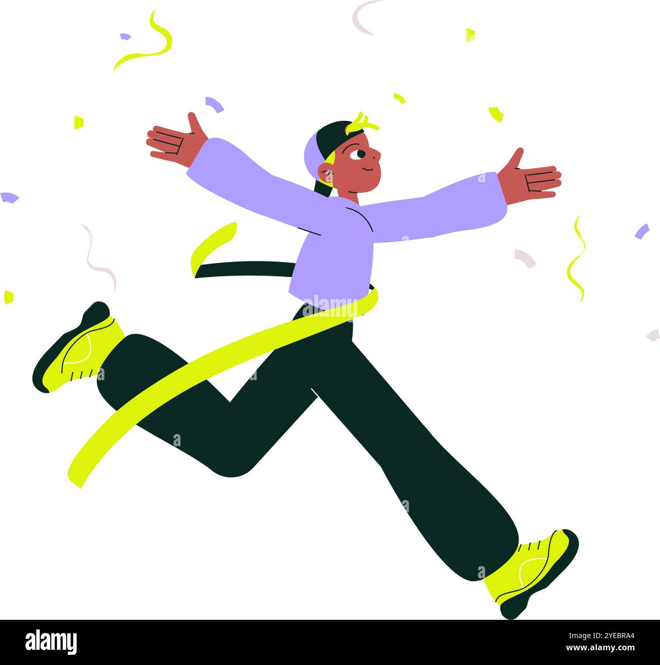 Female character running hi-res stock photography and images - Alamy