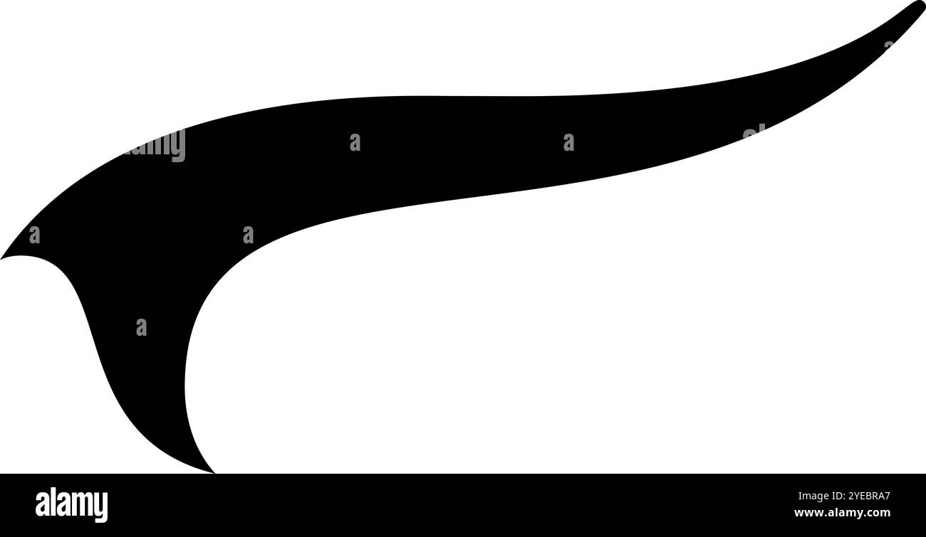 Bold black shape rises diagonally, adding energy and movement. The ...