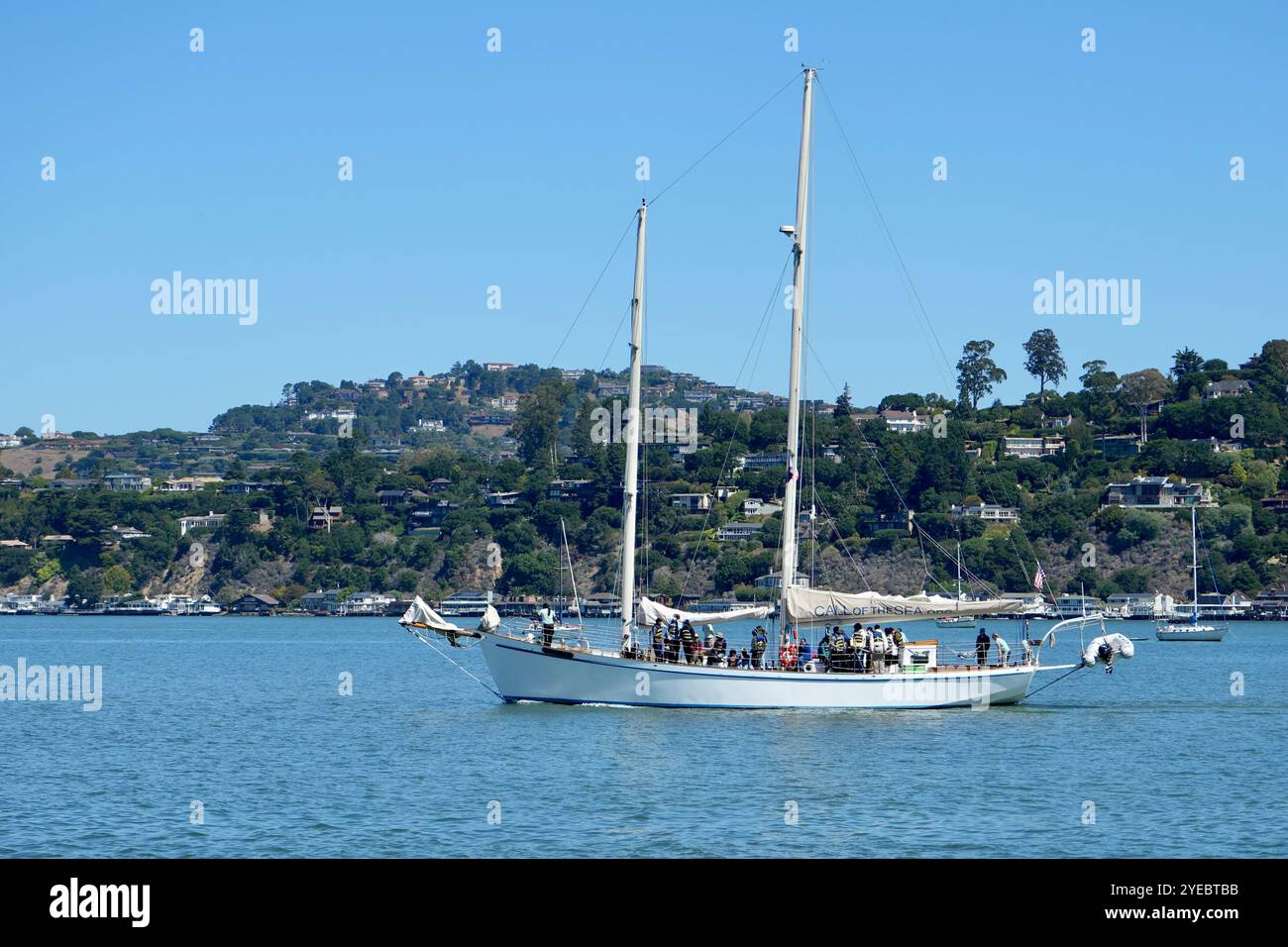 The 82 foot schooner Seaward, operated by Call of The Sea Stock Photo ...