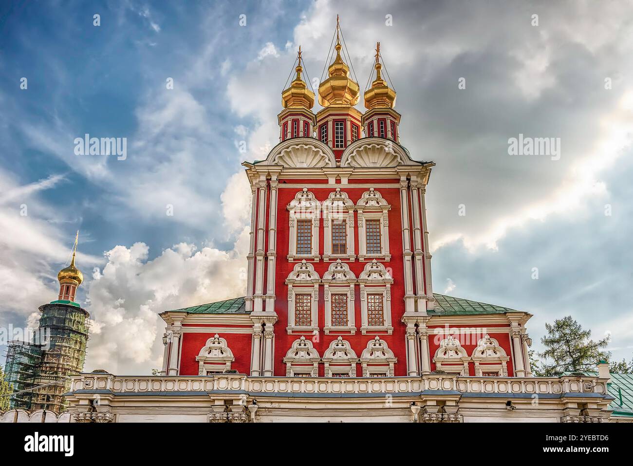 Orthodox church inside Novodevichy convent, iconic landmark and ...