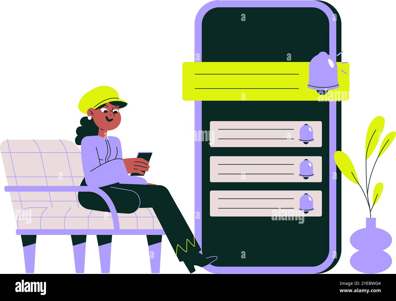Checking notification Stock Vector Images - Alamy