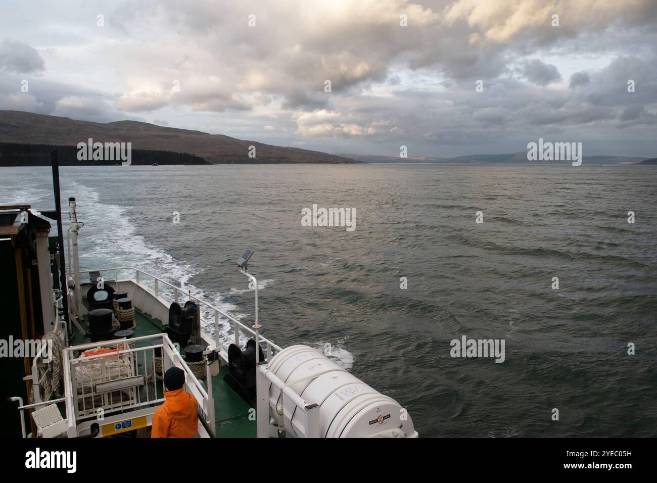 The Fishnish to Lochaline ferry crossing the Sound of Mull, Scotland ...