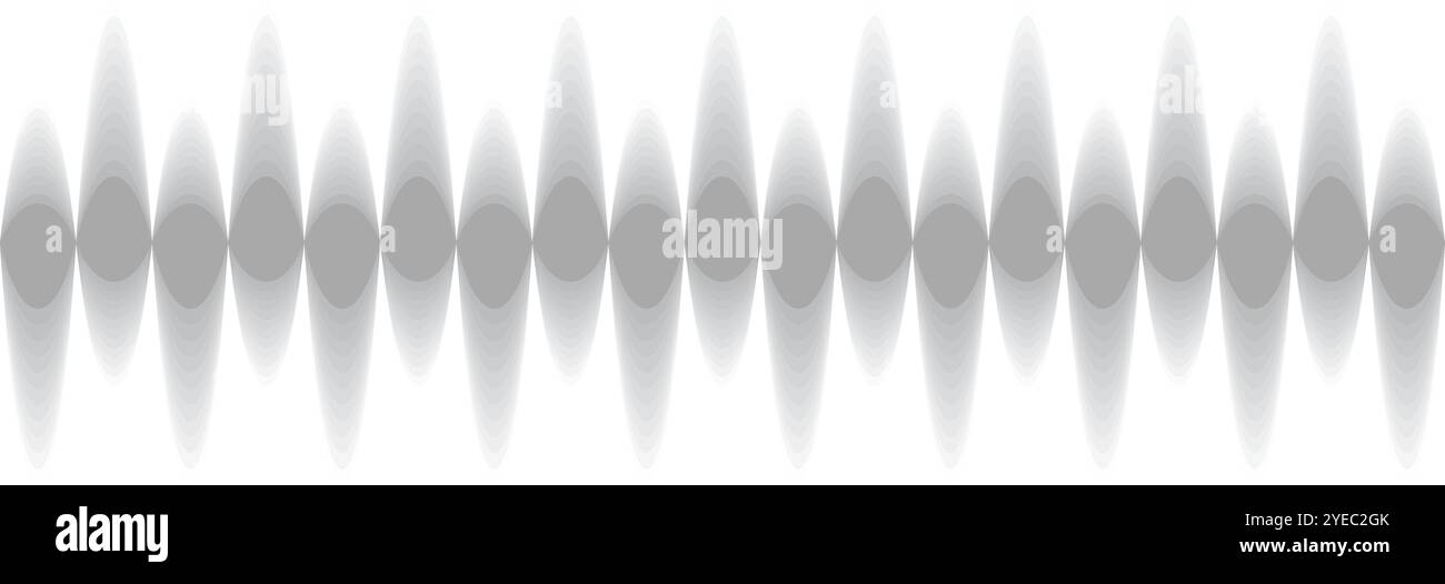 Sleek grey wave pattern on a white background, exuding a modern ...