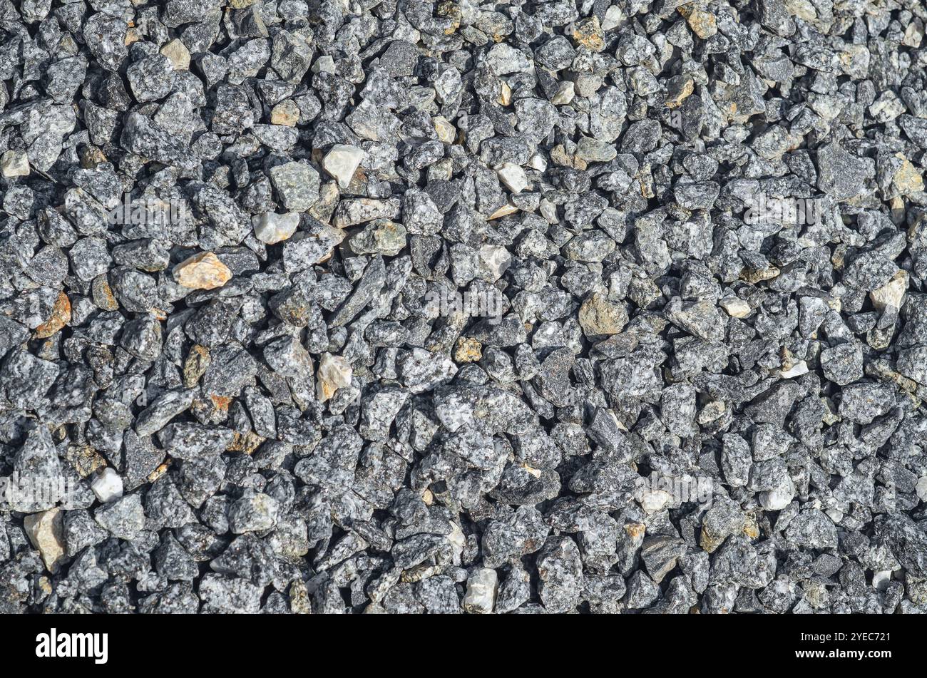Fine gray crushed stone, textured background, full frame. Use as ...
