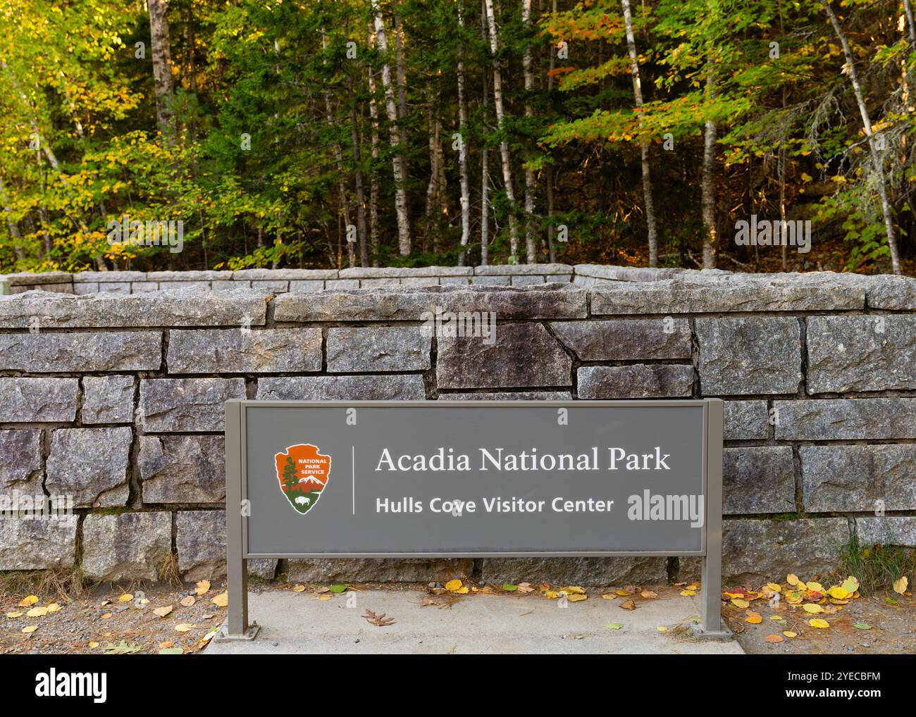 Bar Harbor, ME - Oct. 12, 2024: The Acadia National Park Hulls Cove ...