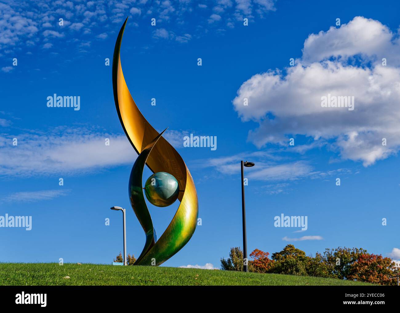 Manchester, New Hampshire - Oct. 9, 2024: "Vivace" sculpture by ...