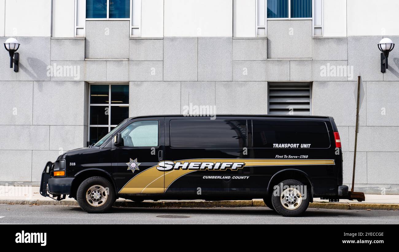 Portland, ME - Oct. 15, 2024: Cumberland County Sheriff's Transport ...