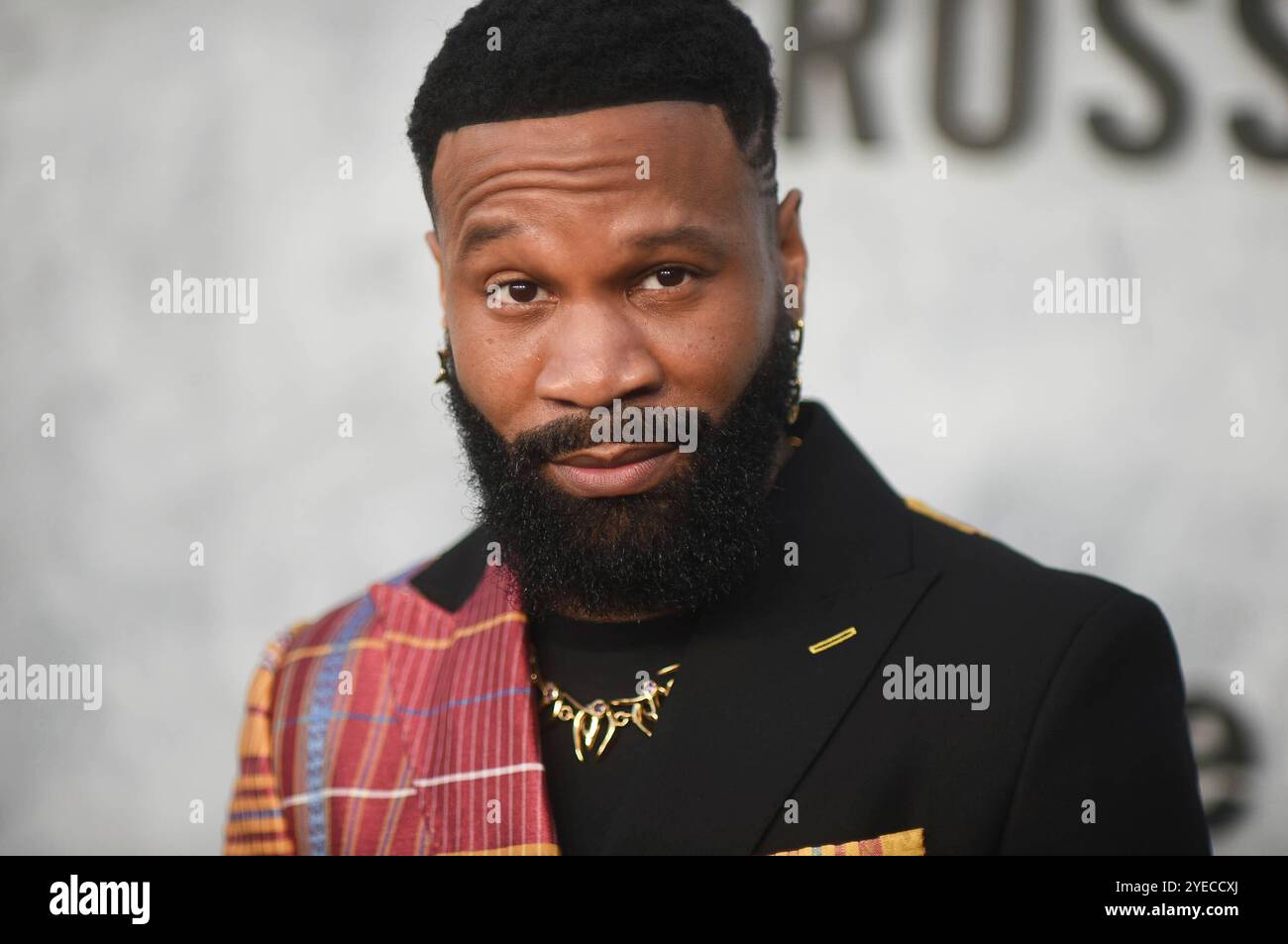 Johnny Ray Gill arrives to the premiere of "Cross" on Tuesday, Oct. 29 ...