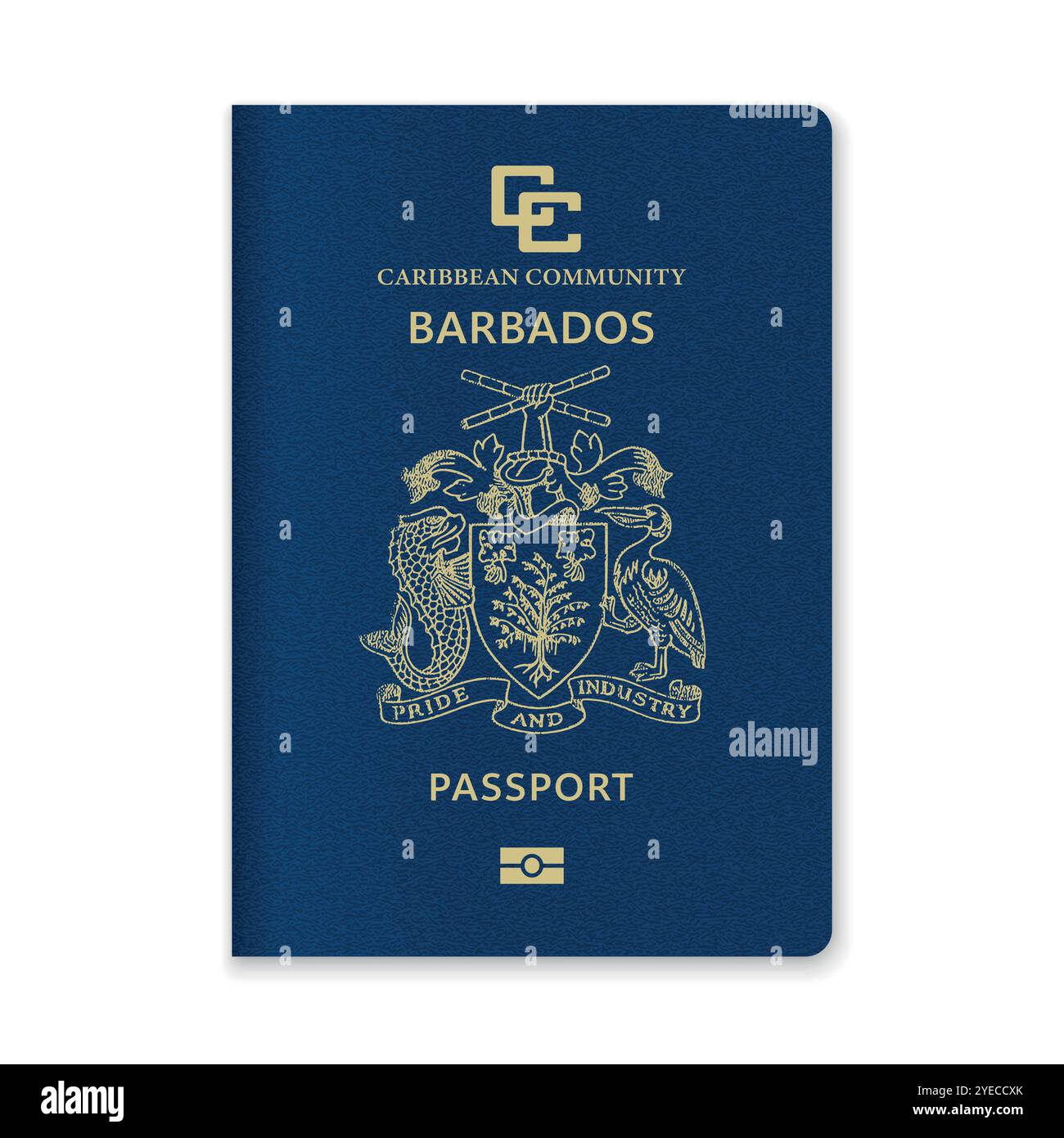 Barbados passport Cut Out Stock Images & Pictures - Alamy