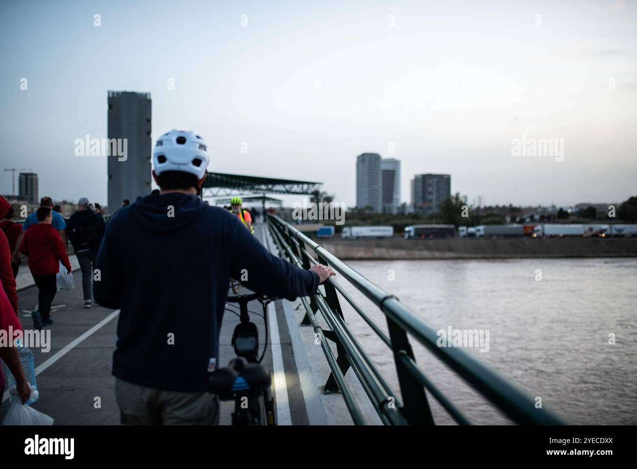 La Torre, Valencia, October 30, 2024. The only way to reach the other ...
