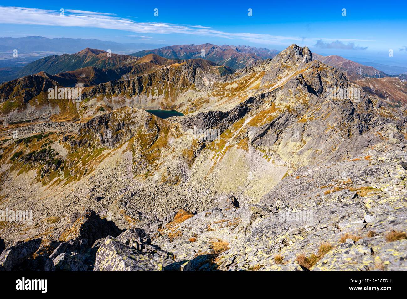 Panorama of the Tatra Mountains from the Eagle's Path trail. The most ...
