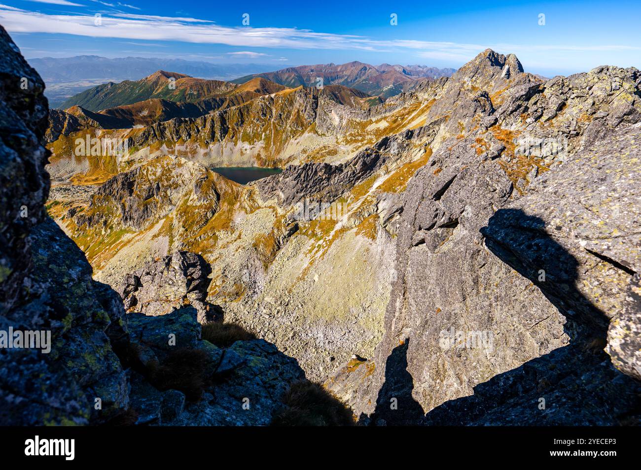 Panorama of the Tatra Mountains from the Eagle's Path trail. The most ...