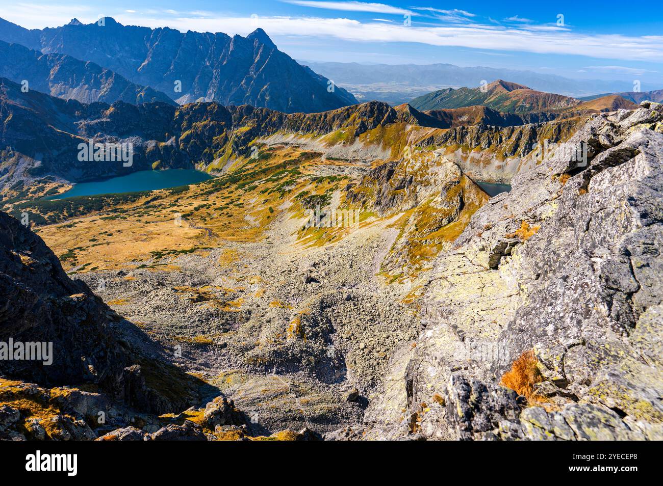 Panorama of the Tatra Mountains from the Eagle's Path trail. The most ...