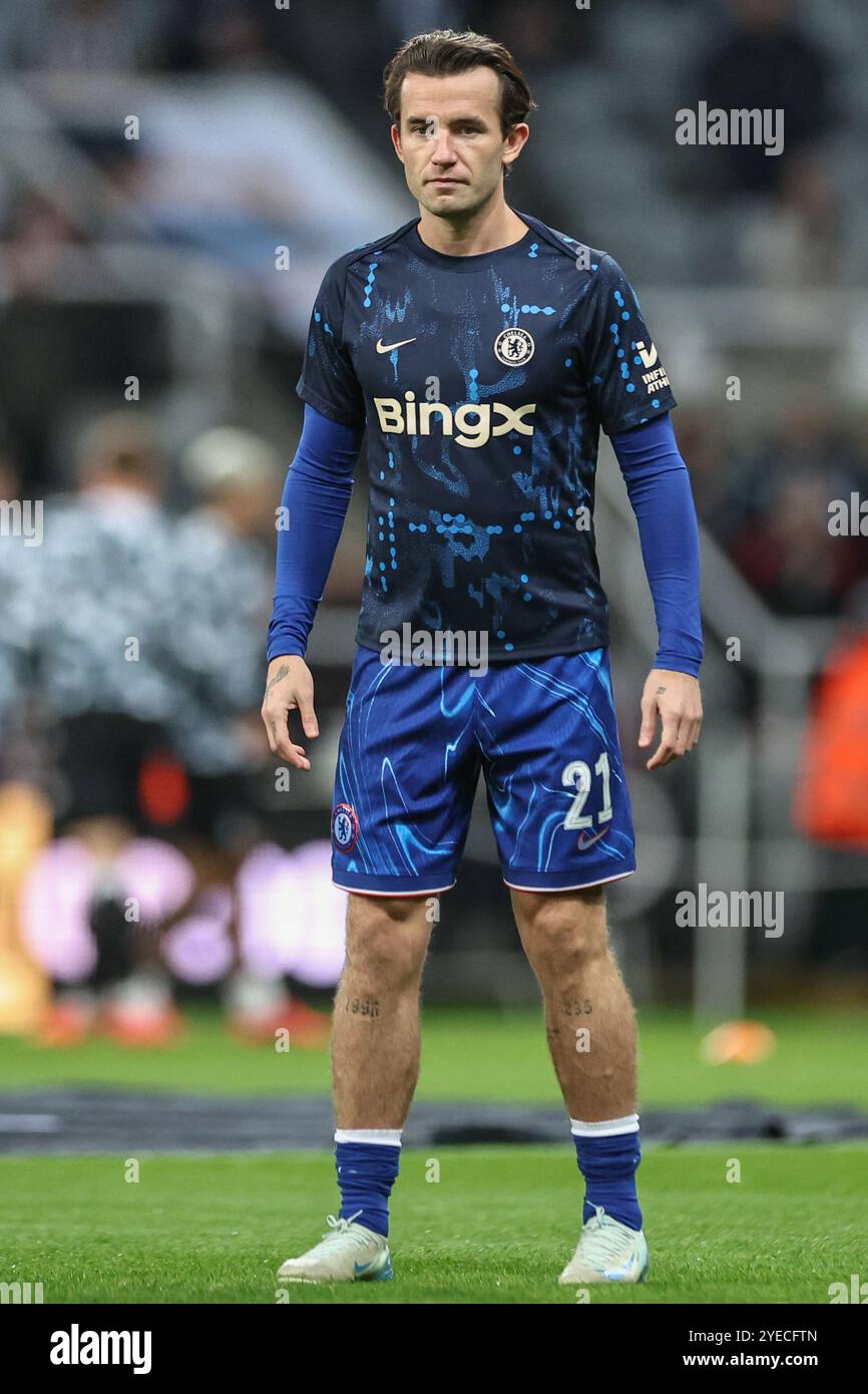 Ben Chilwell of Chelsea in the pregame warmup session during the Carabao Cup Last 16 match ...