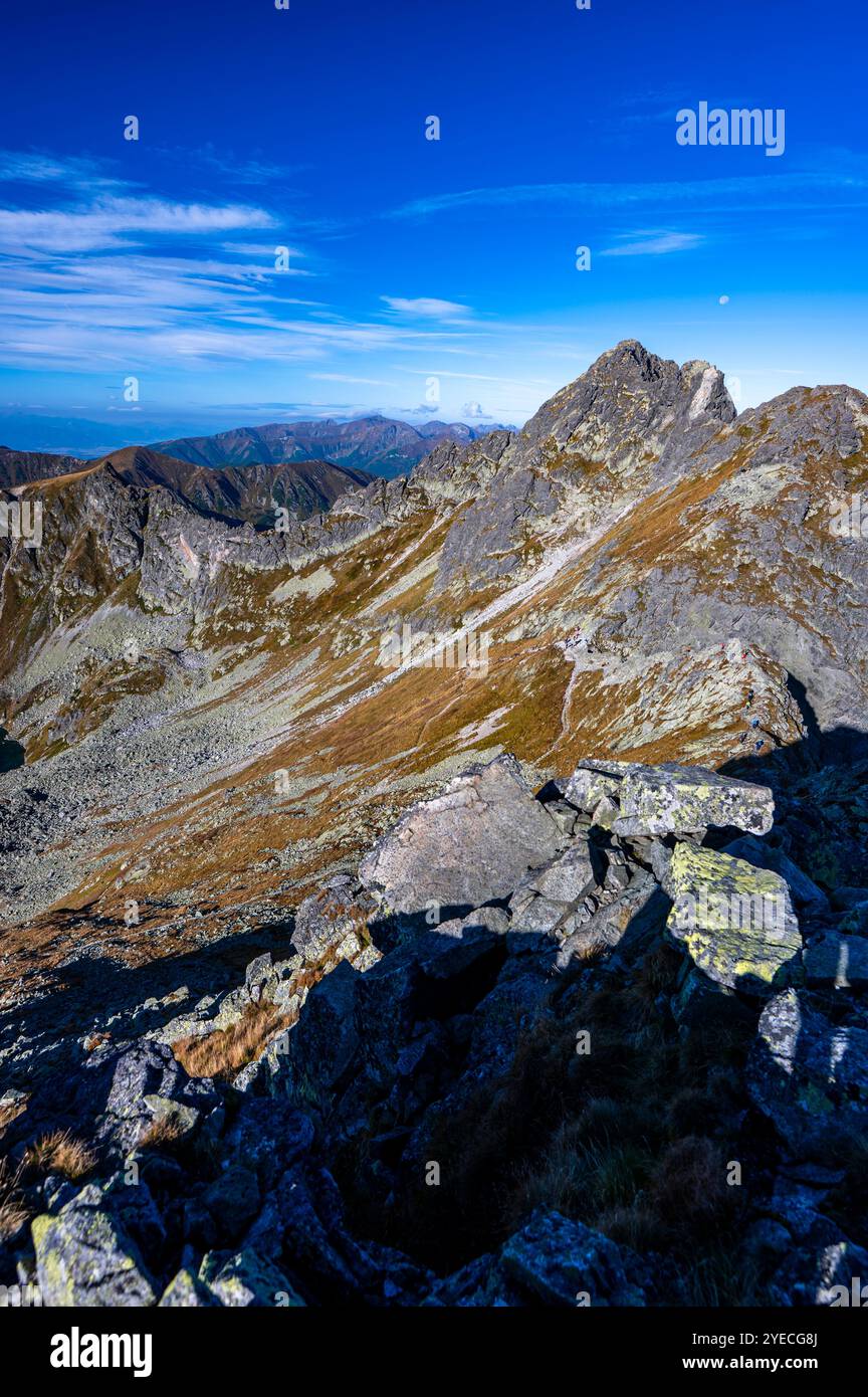 Panorama of the Tatra Mountains from the Eagle's Path trail. The most ...