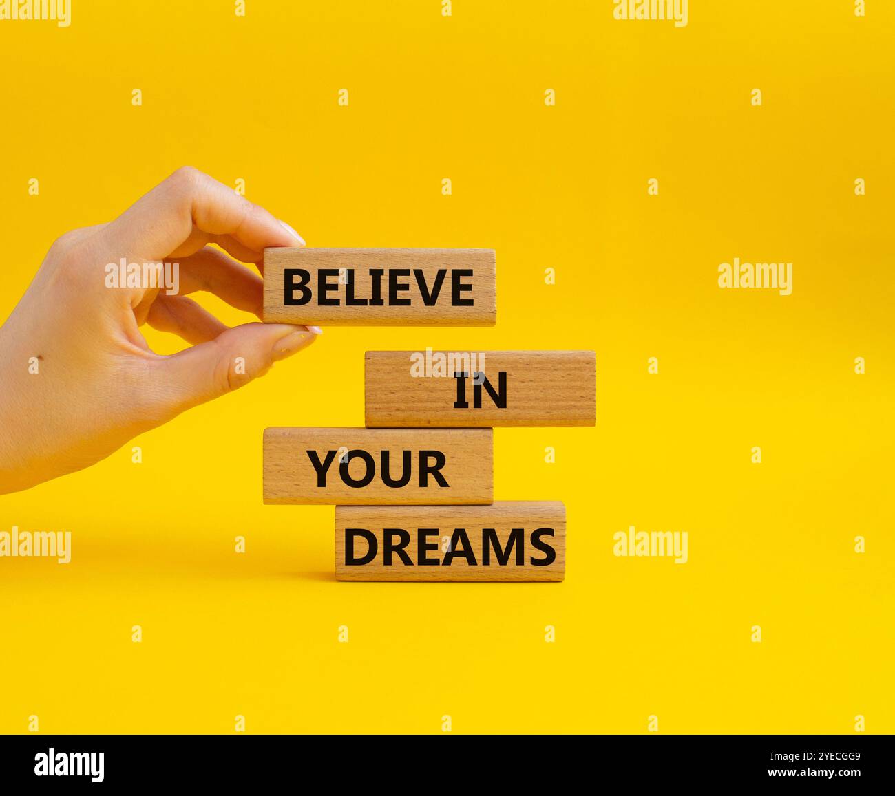 Believe in your Dreams symbol. Concept words Believe in your Dreams on ...