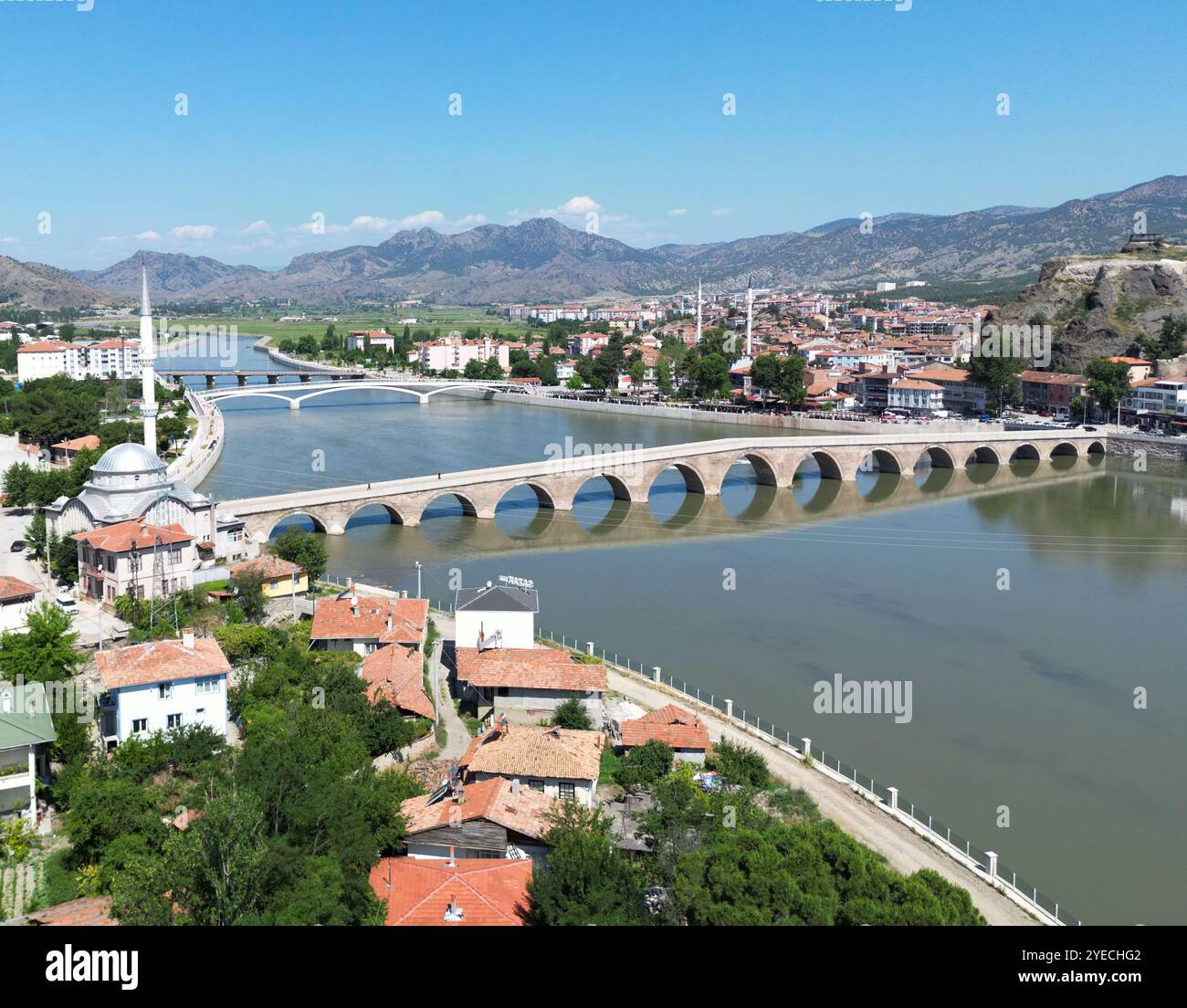 The historical Osmancik Town in Corum, Turkey is famous for the ...