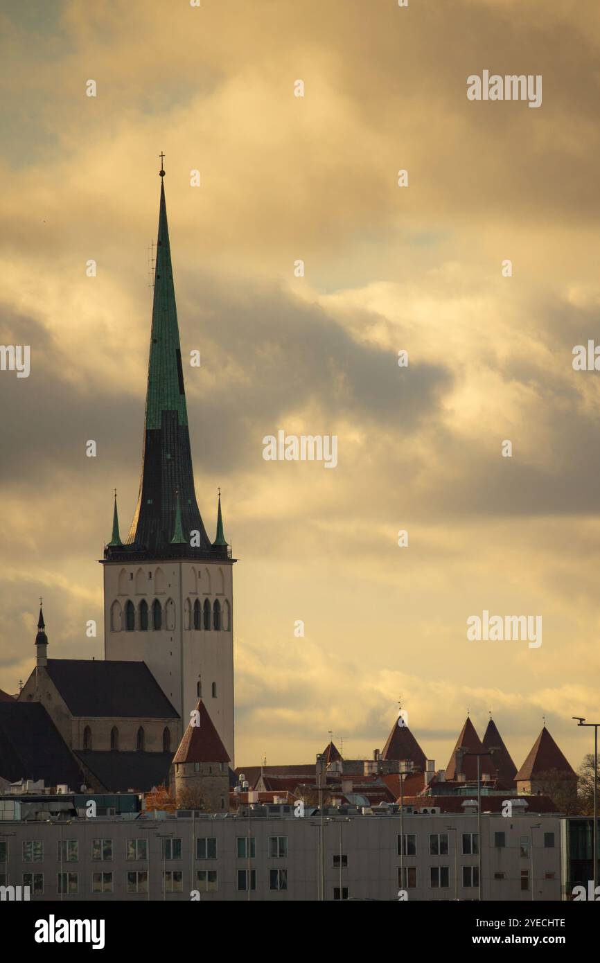 Capital of Estonia Tallinn is famous for its World Heritage old town ...