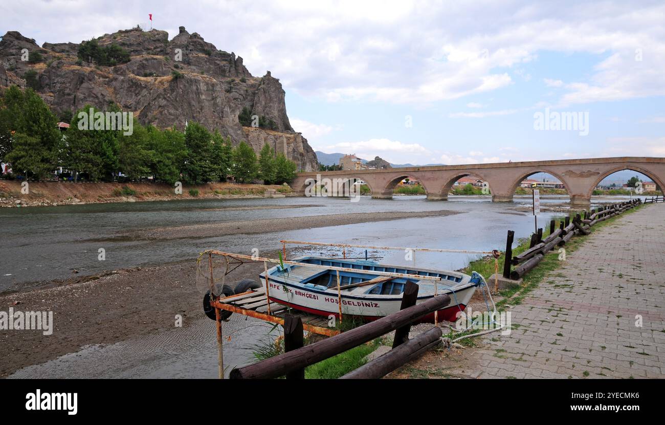 The historical Osmancik Town in Corum, Turkey is famous for the ...