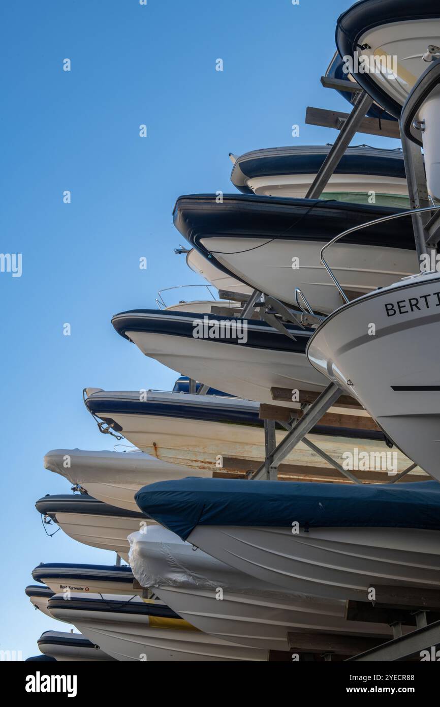 dry stack rigid inflatable boat and small boat winter storage facility ...