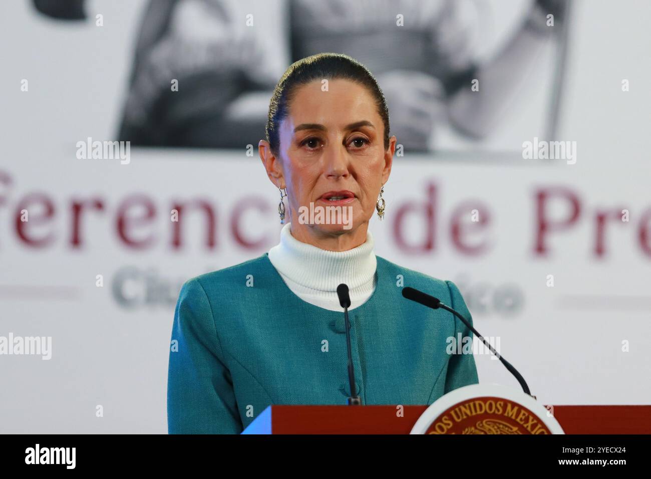 Mexico City, Mexico. 30th Oct, 2024. Mexico's President, Claudia ...
