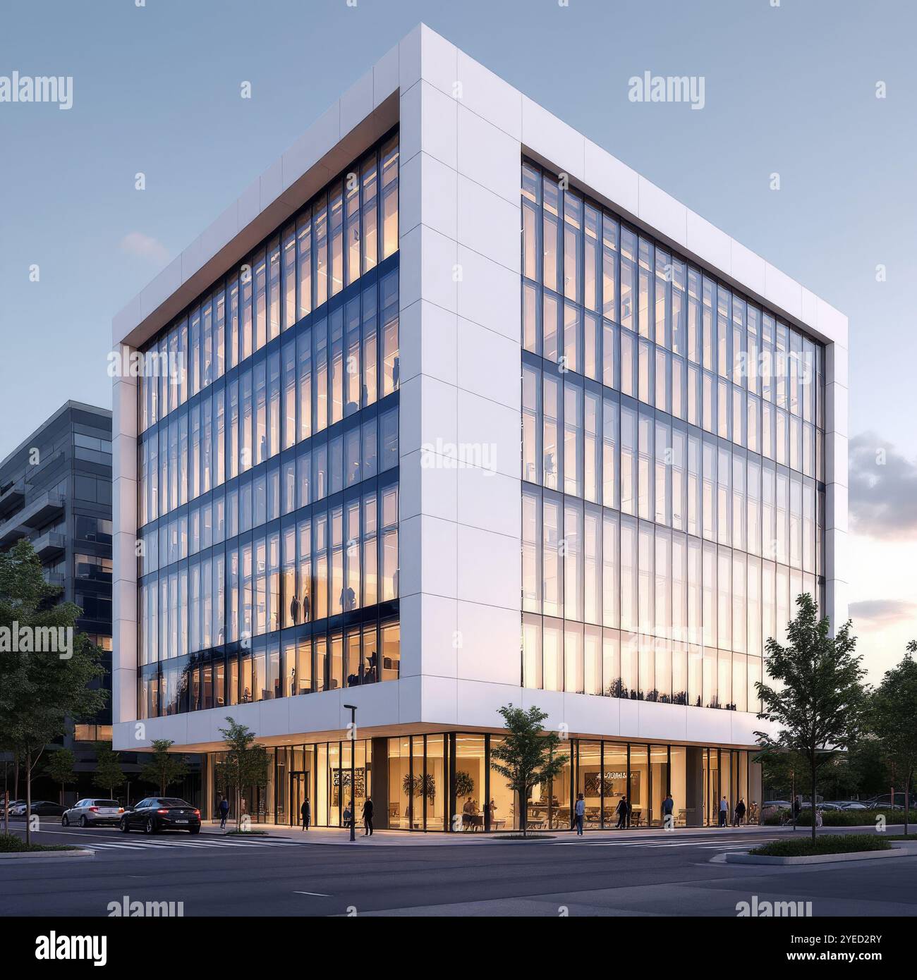 Modern Corporate Glass Building Stock Photo - Alamy