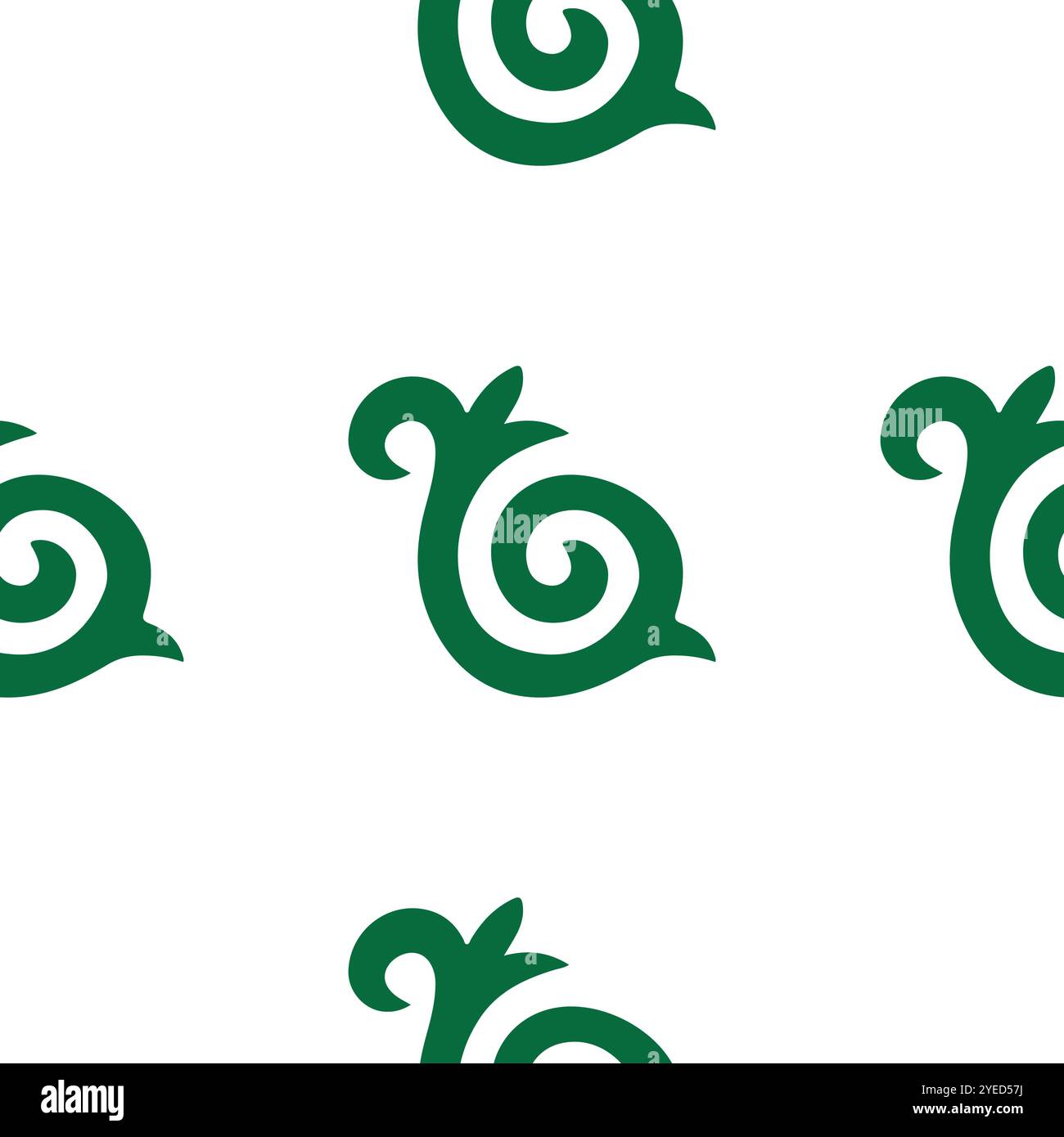 Floral pattern Tatar Native Ornamental border with tulips. Culture of ...