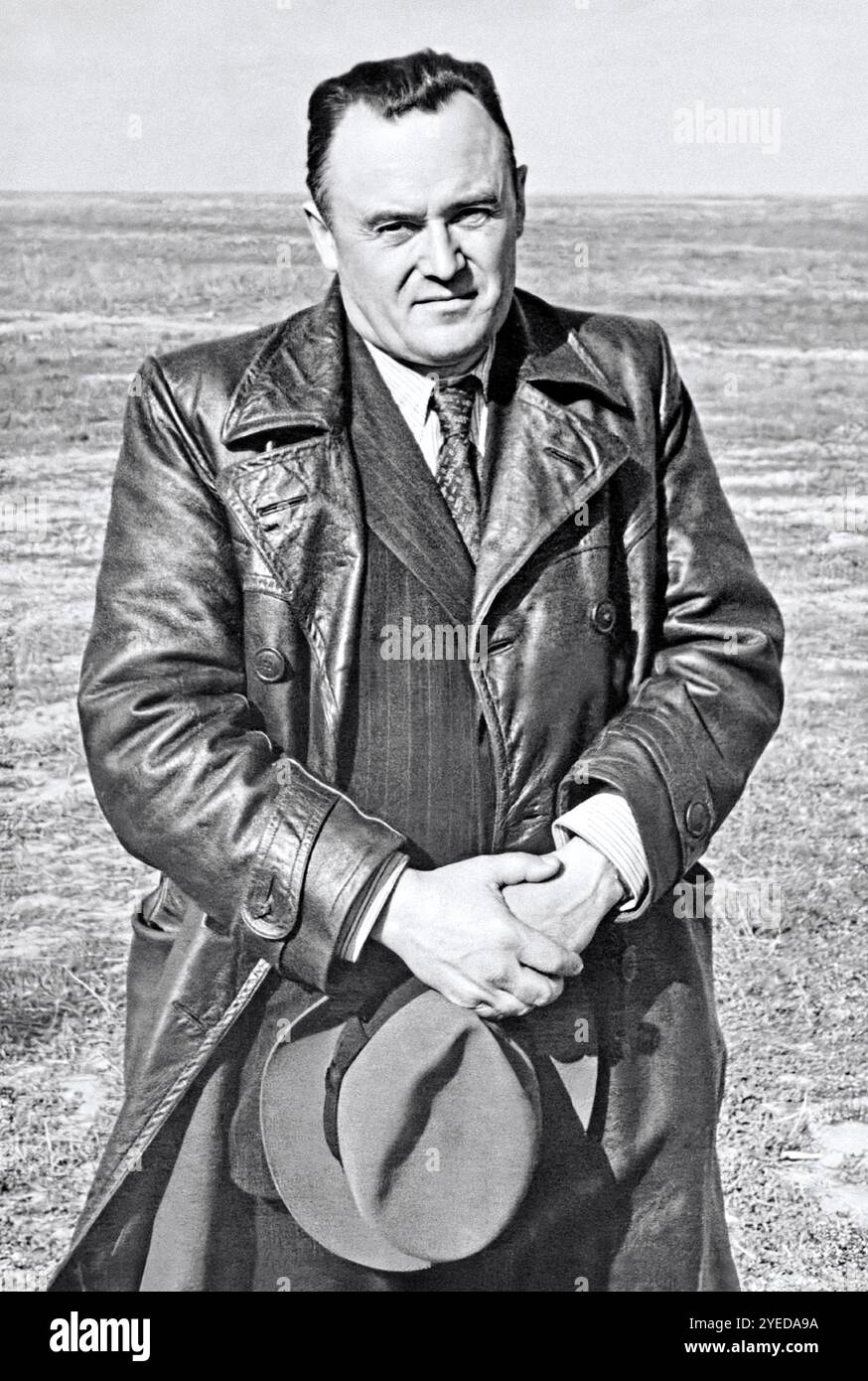 Sergei Korolev (1907-1966) chief Soviet rocket engineer and designer ...